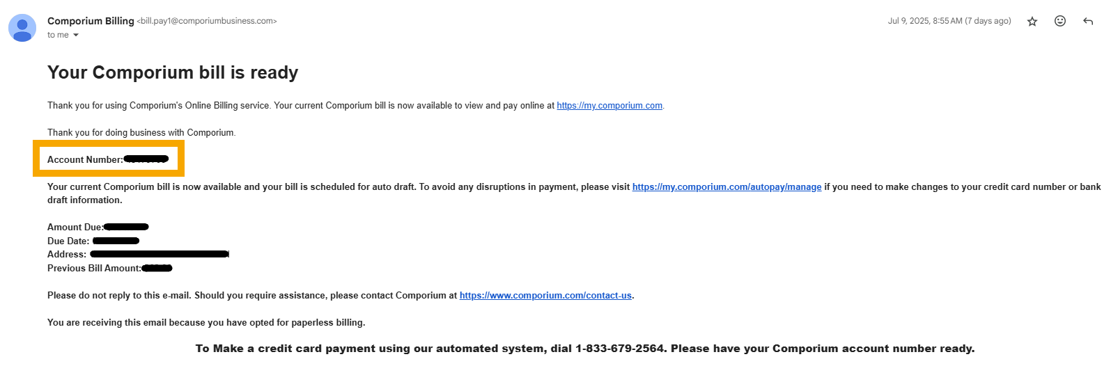 How do I find my account number?