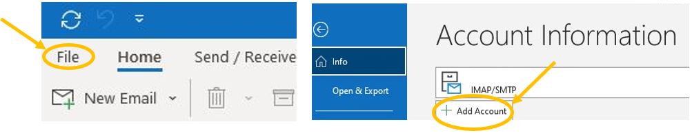 How do I set up email in Outlook?