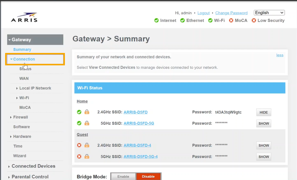 How Do I Set Up My Static IP for an Arris 6450 Modem?